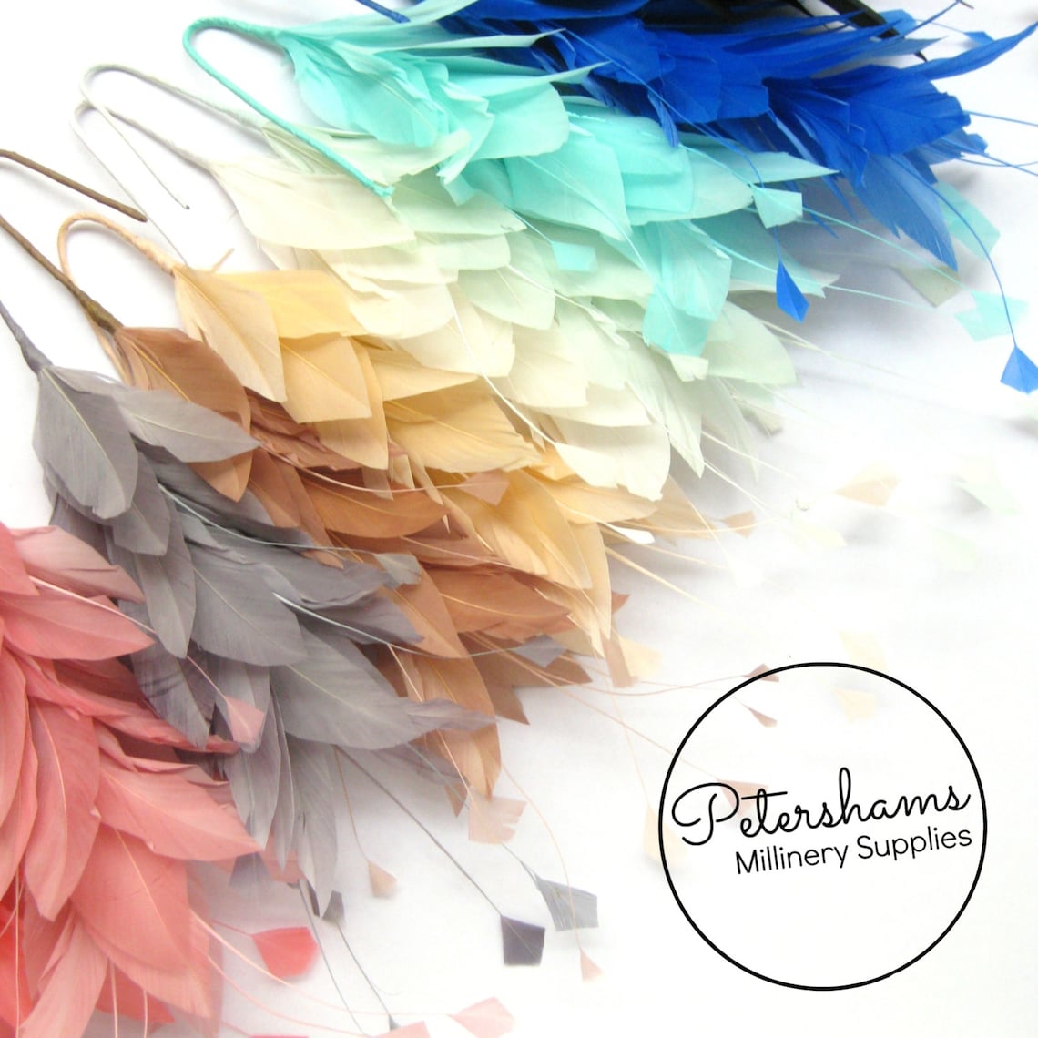 Stripped Diamond Coque & Goose Feather Wired Millinery Hat - Etsy