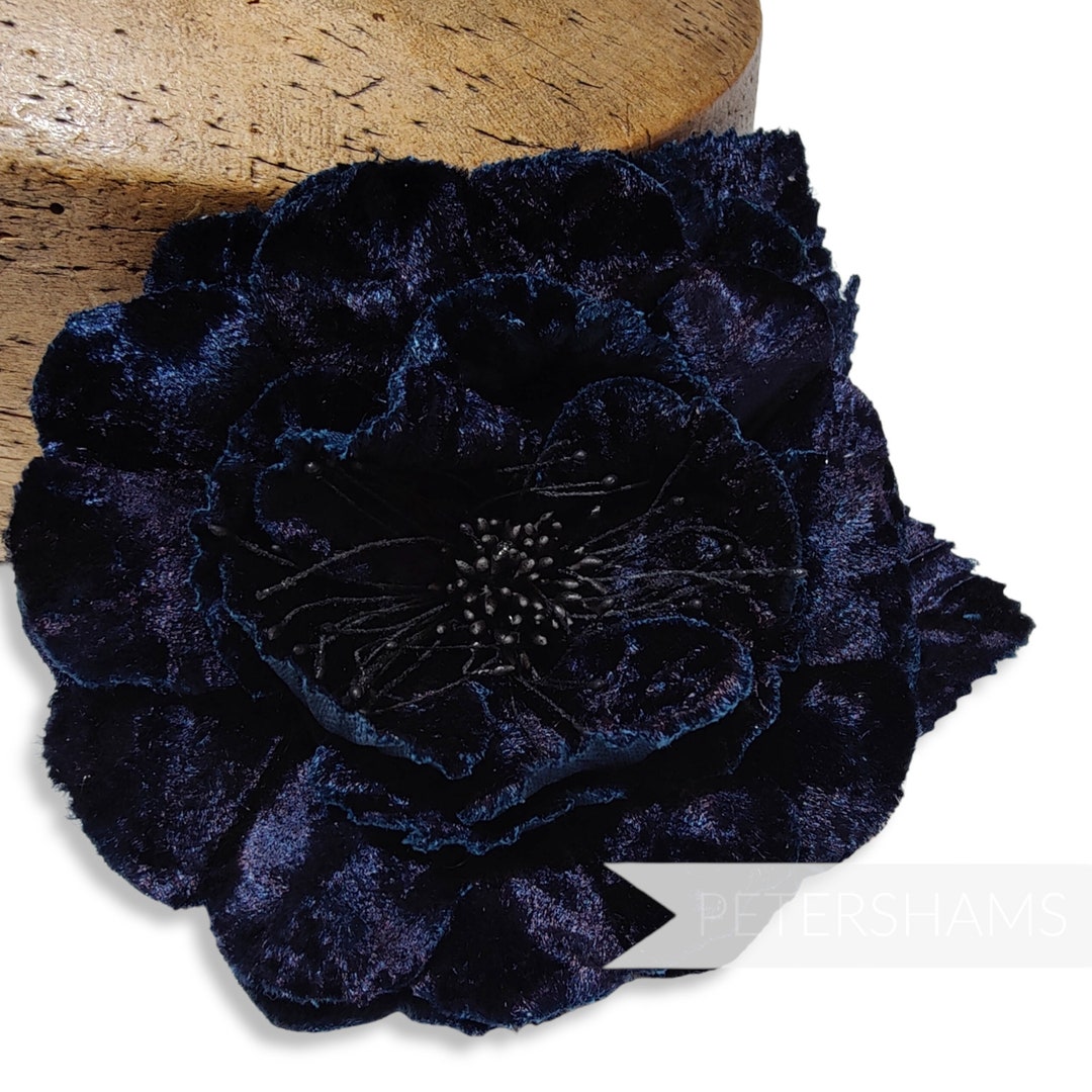 12cm 'marisol' Velvet Millinery Hat Flower Mount for Hat Trimming ...