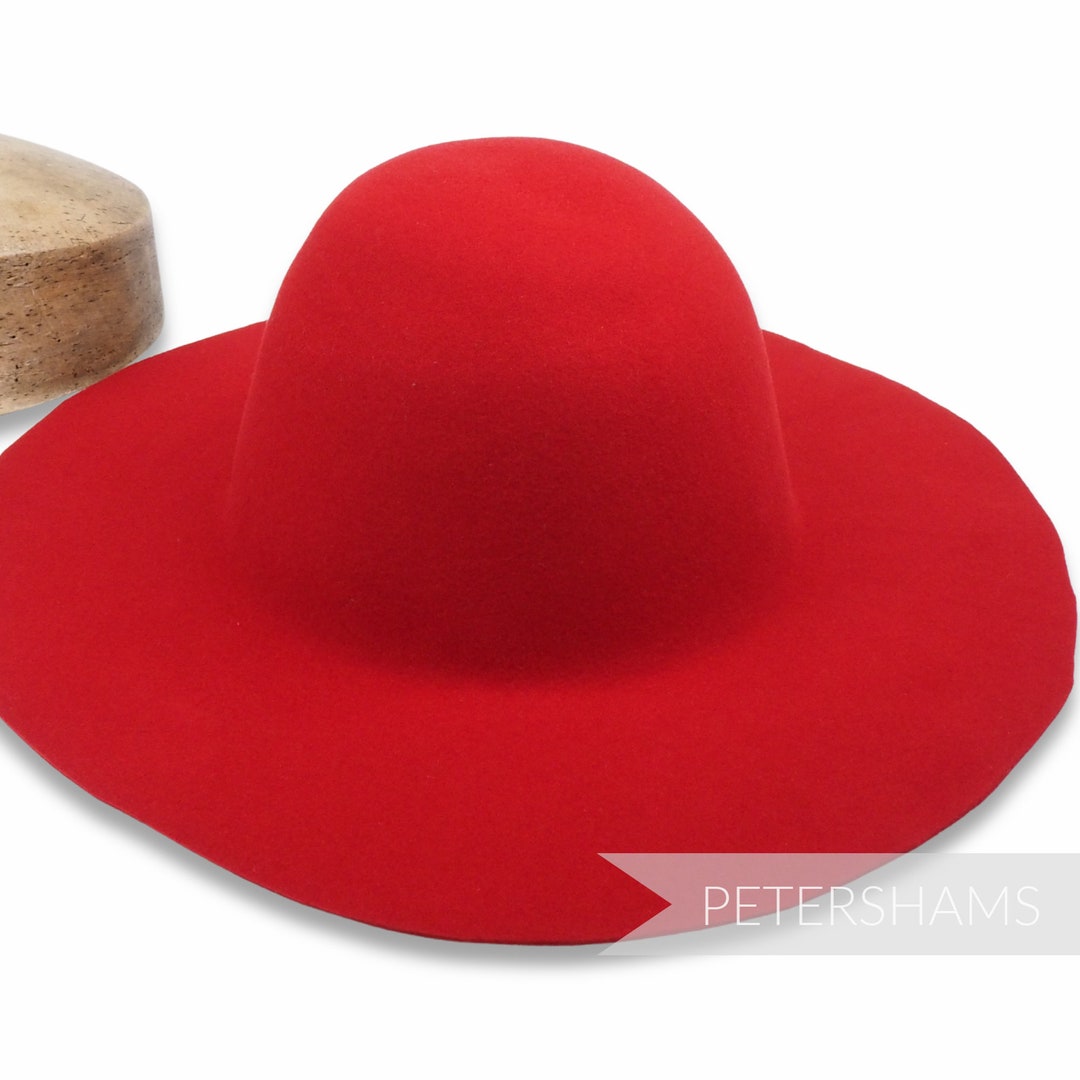 100% Wool Felt Capeline Hat Body for Millinery & Hat Making - Red - Etsy