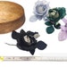 Two-tone 'agnetha' Silk Rose Flower Hat Mount - for Millinery and Hat ...