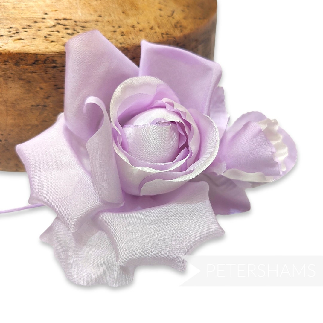 Two-tone 'agnetha' Silk Rose Flower Hat Mount - for Millinery and Hat ...