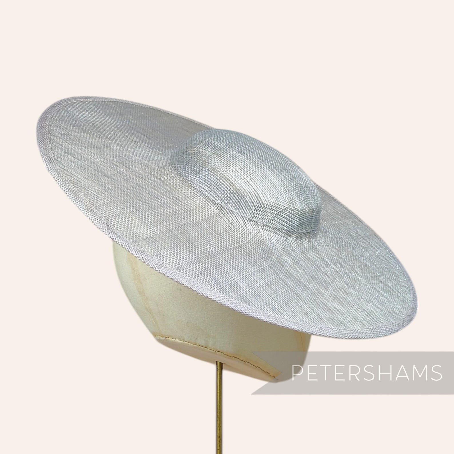 Metallic Lurex Cartwheel Sinamay Fascinator Base for Millinery & Hat ...