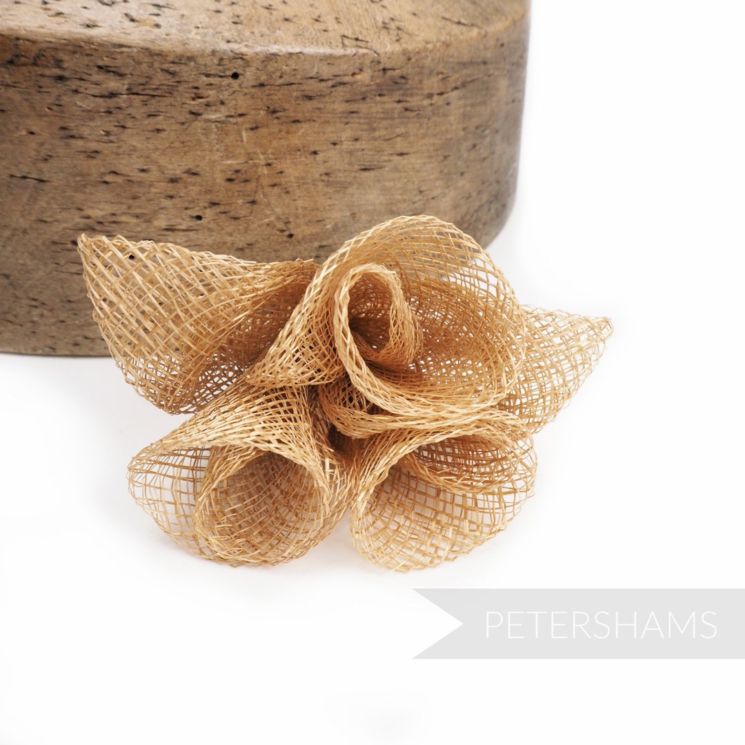 Rolled Sinamay Rose Bunch Millinery Hat Mount 'leah' - for Millinery ...
