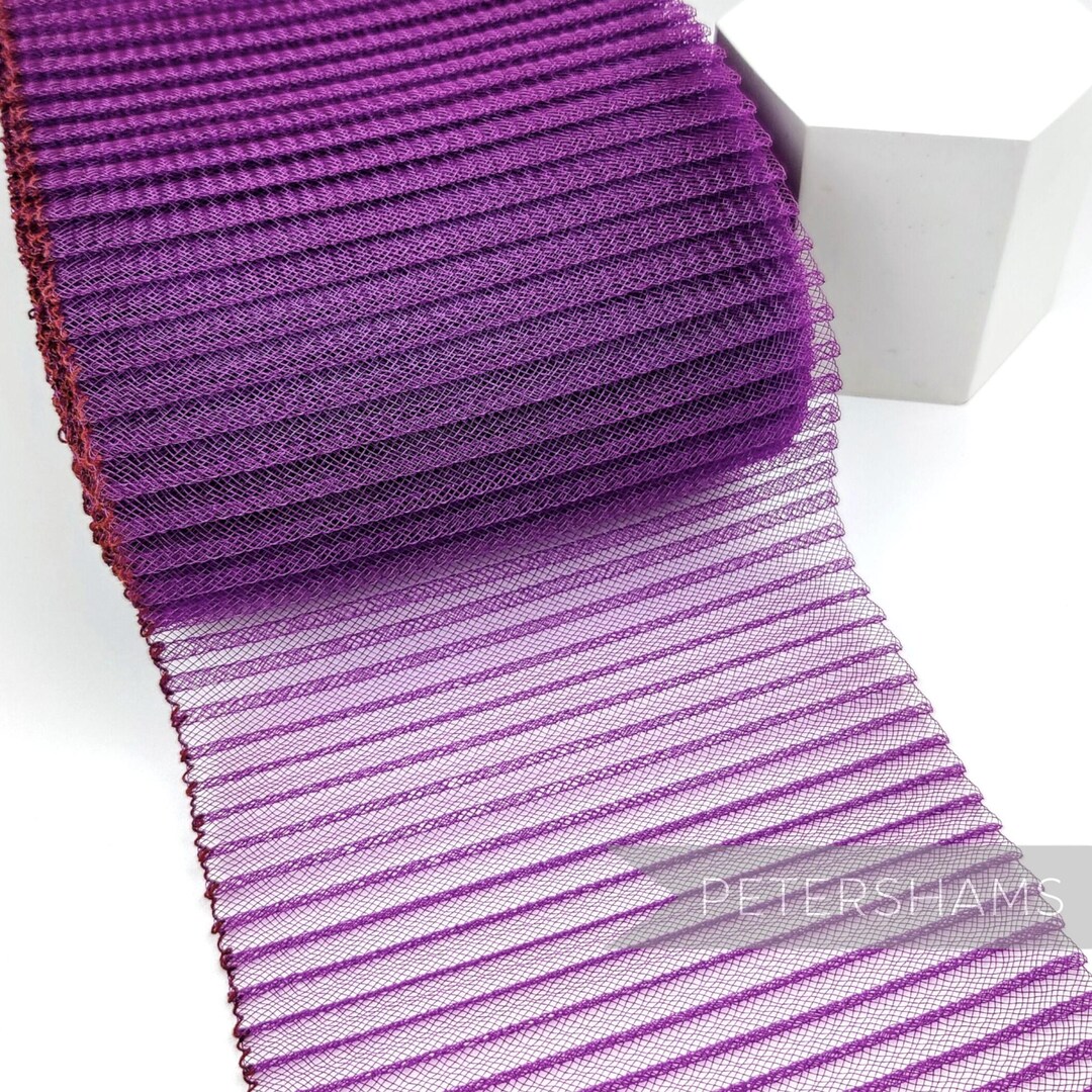15cm (6 Inch) Wide Pleated Crinoline (crin, Horsehair Braid) for ...