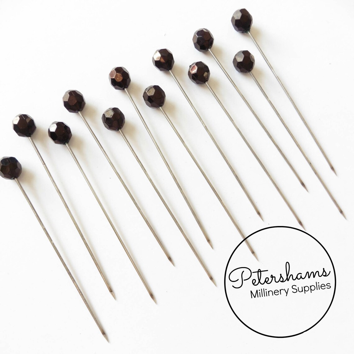 Set of 12 Extra Long 9cm 3.5 Inch Hat Pin Style Beaded | Etsy