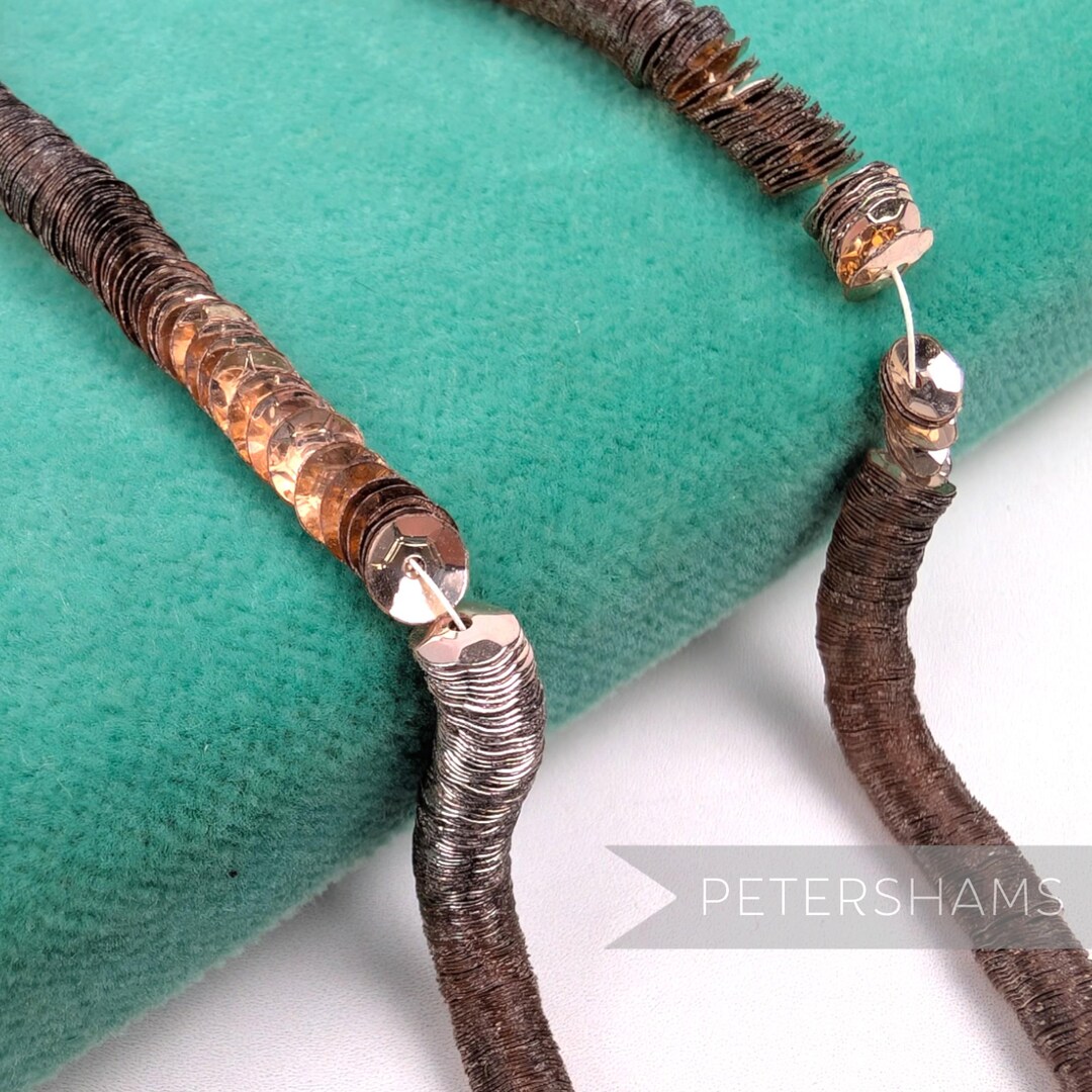5mm Cupped Vintage French Sequin Worm Strings for Millinery ...