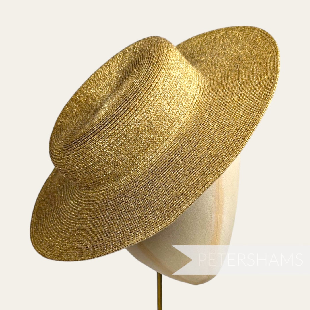 Small Brim Polybraid Boater Fascinator Hat Base for Millinery & Hat ...