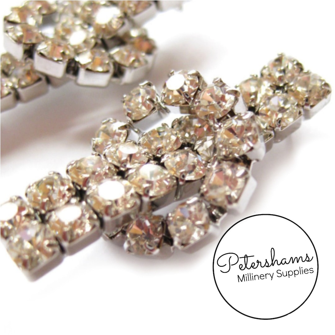Rhinestone / Diamante Jewellery Trim for Hats, Fascinators & Millinery ...