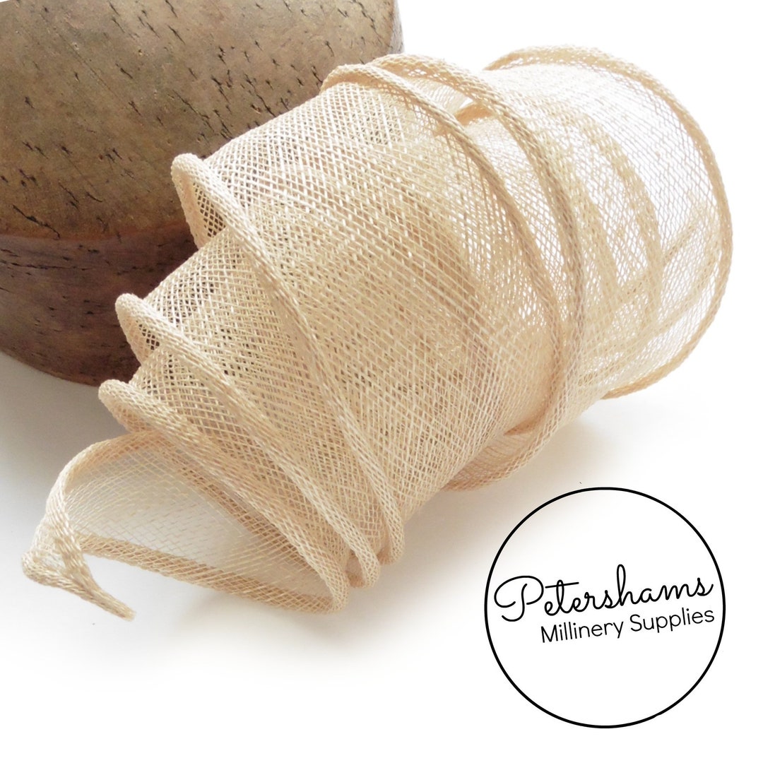 Hand Rolled Sinamay Ribbon Trim for Millinery, Hat Making & Fascinators ...