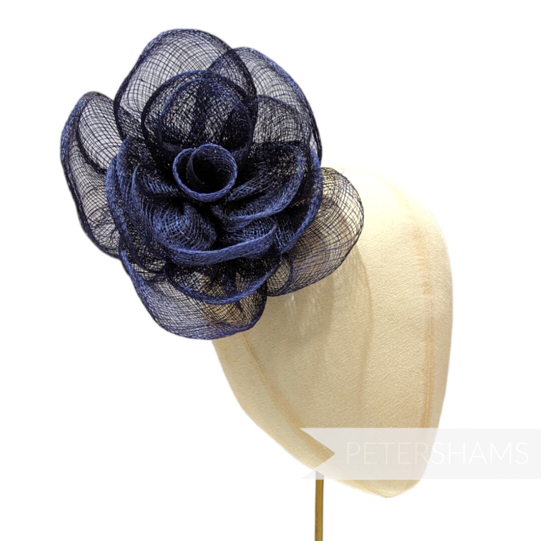 Odette' Extra Large Flipped Edge Sinamay Millinery Flower Hat Mount ...