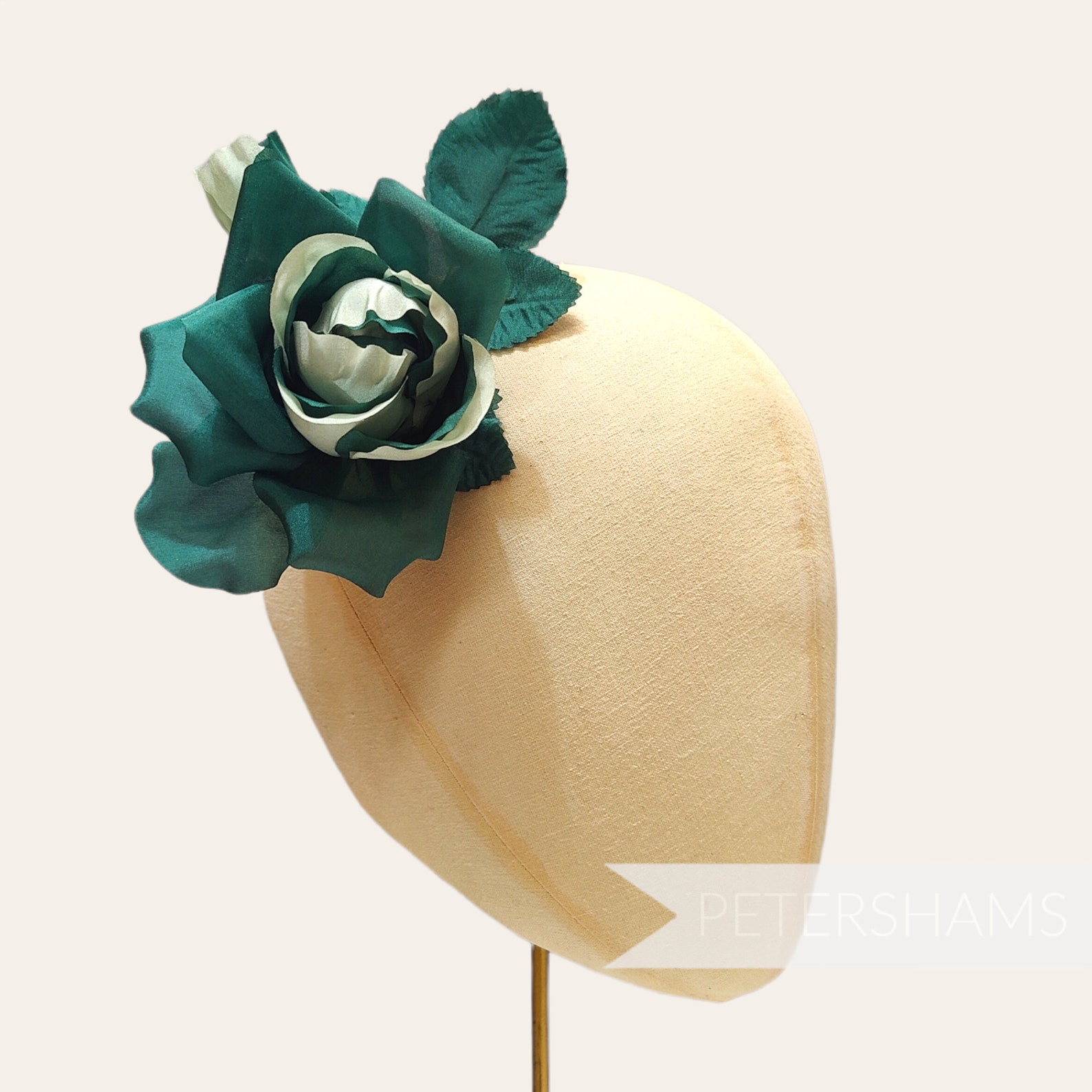 Two-tone 'agnetha' Silk Rose Flower Hat Mount - for Millinery and Hat ...