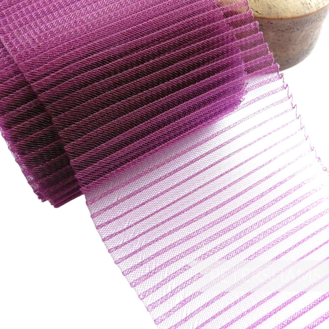 15 Cm 6 Inch Wide Pleated Crinoline crin, Horsehair Braid for Millinery ...