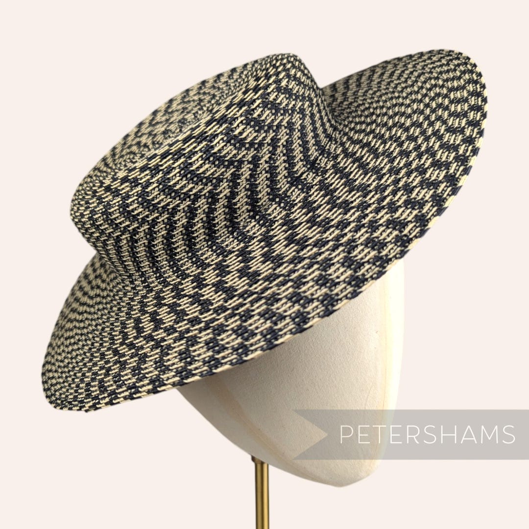 Small Brim Polybraid Boater Fascinator Hat Base for Millinery & Hat ...