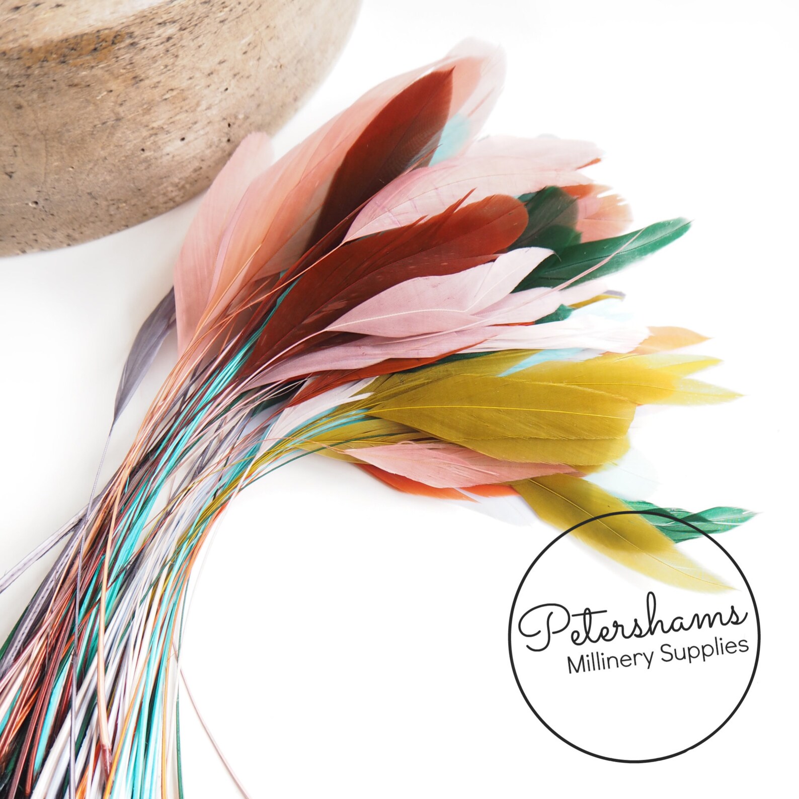 Loose Stripped Coque Feathers pack of 10 for Millinery & - Etsy