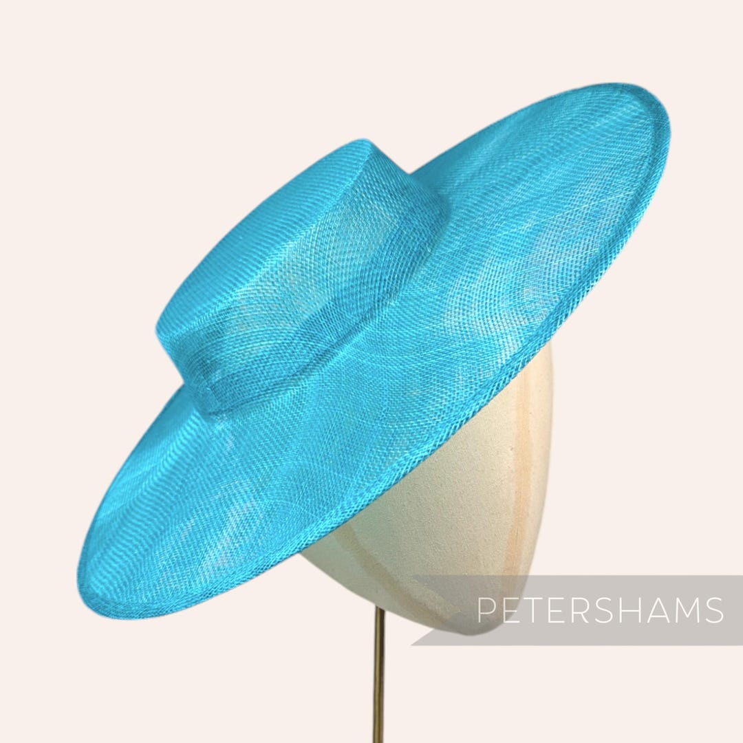Large Brim Sinamay Boater Fascinator Hat Base for Millinery & Hat ...
