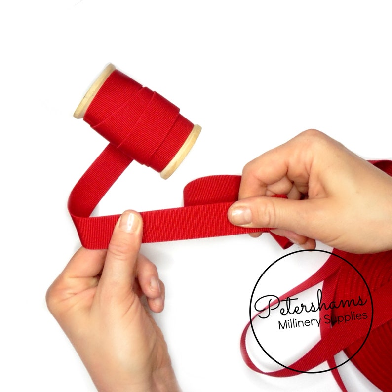 24mm Elastic Grosgrain Ribbon for Millinery Hat Trimming & - Etsy