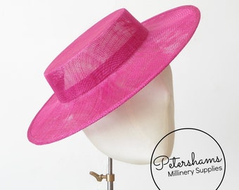 Pink Boater Hat | Etsy