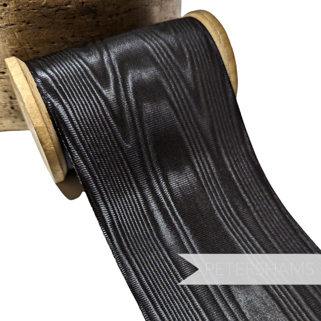 77mm Wide Extreme Moire Effect Taffeta Ribbon for Millinery - Etsy