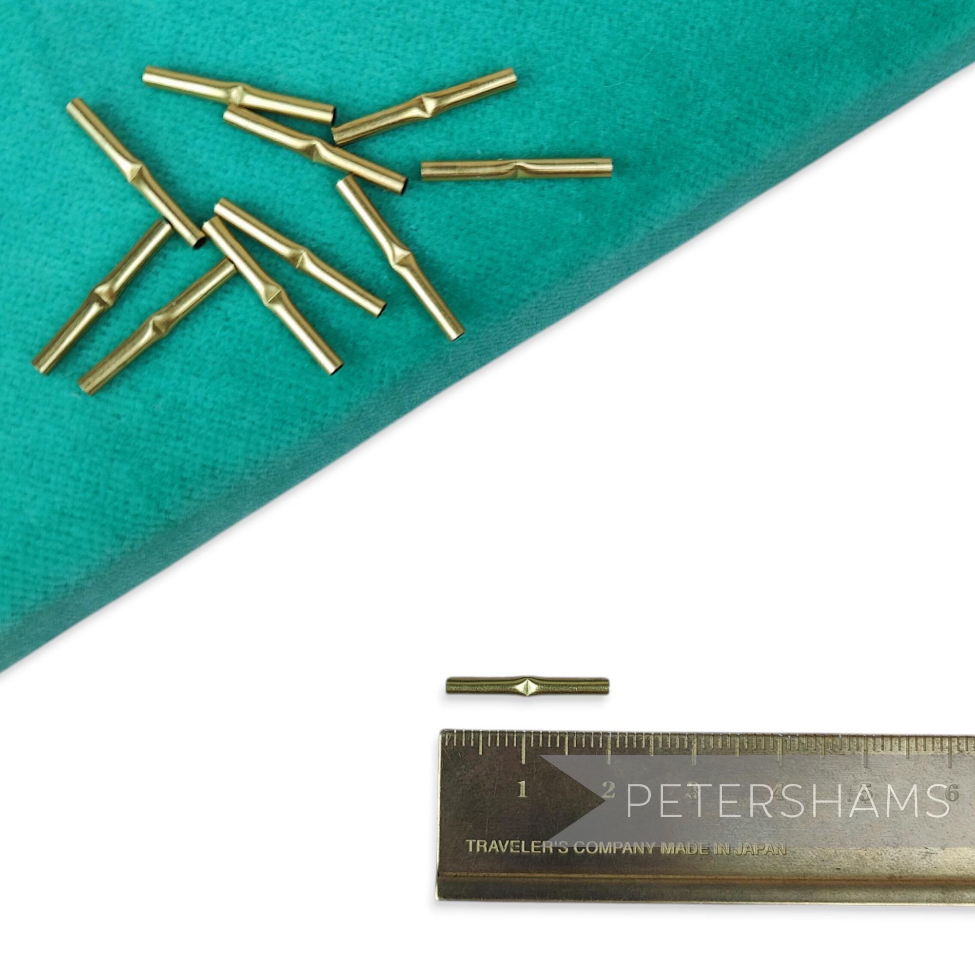 Brass Metal Wire Joining Ferrules for Millinery Hat Wire (10 Pieces) - Etsy