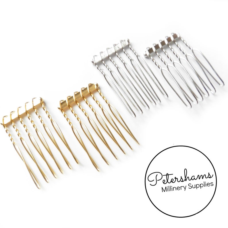 Mini Plated Metal Hair Combs for Birdcage Veils and - Etsy