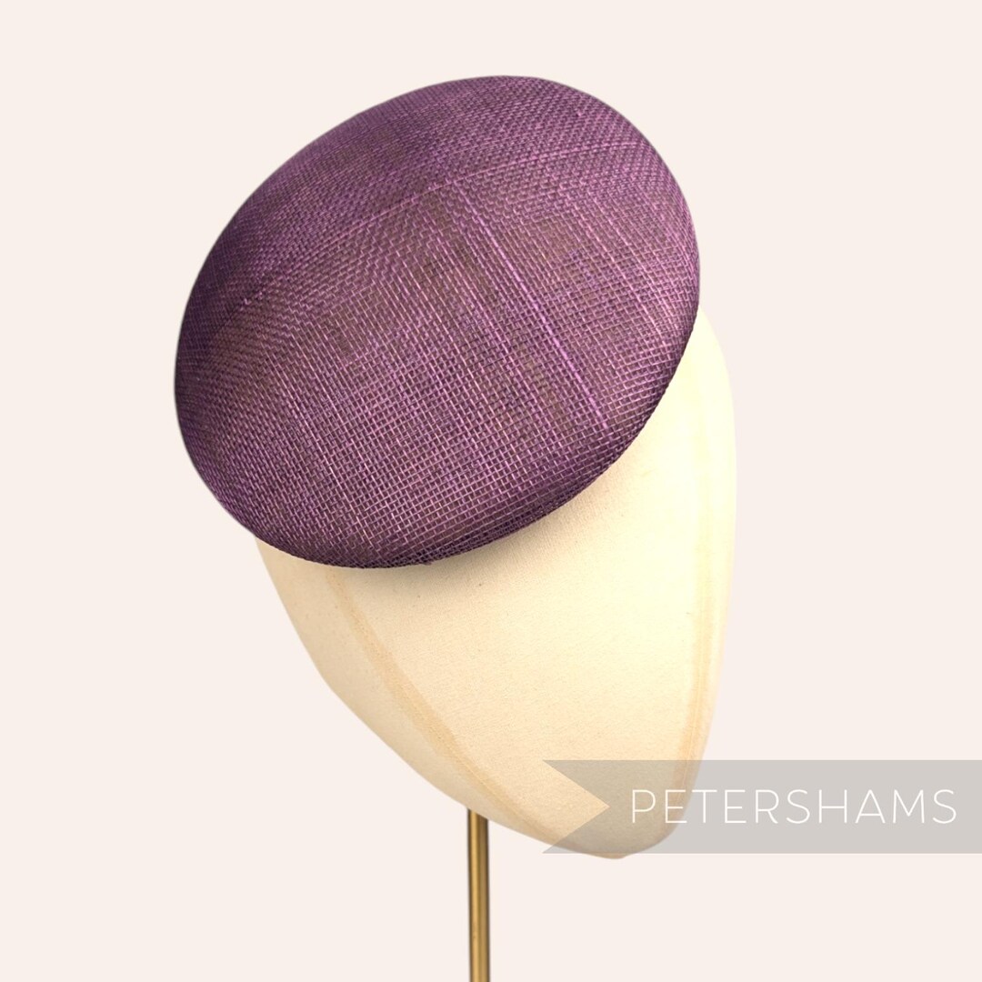 17cm Round Sinamay Button Fascinator Hat Base for Millinery & Hat ...