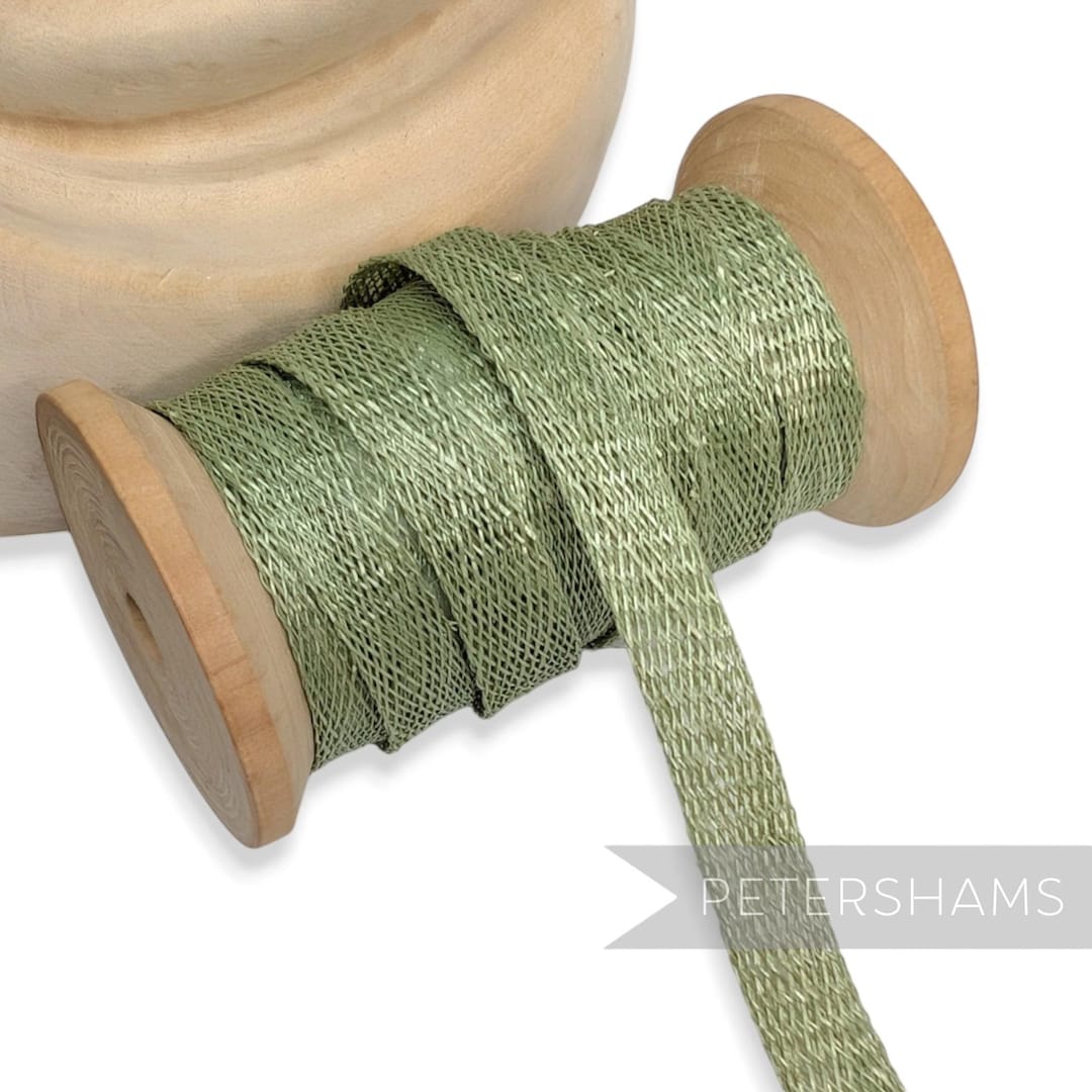 Sage Green 1cm Sinamay Bias Binding Tape Strip (1.6m/1.7yards) for ...