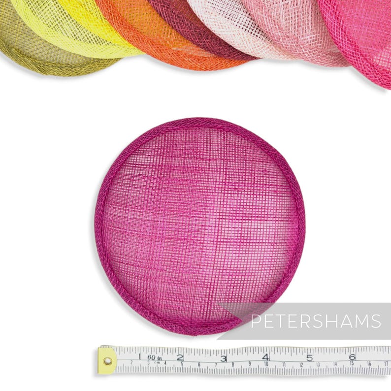 Dark Grey 13.5cm Round Sinamay Fascinator Hat Base for Millinery & Hat ...