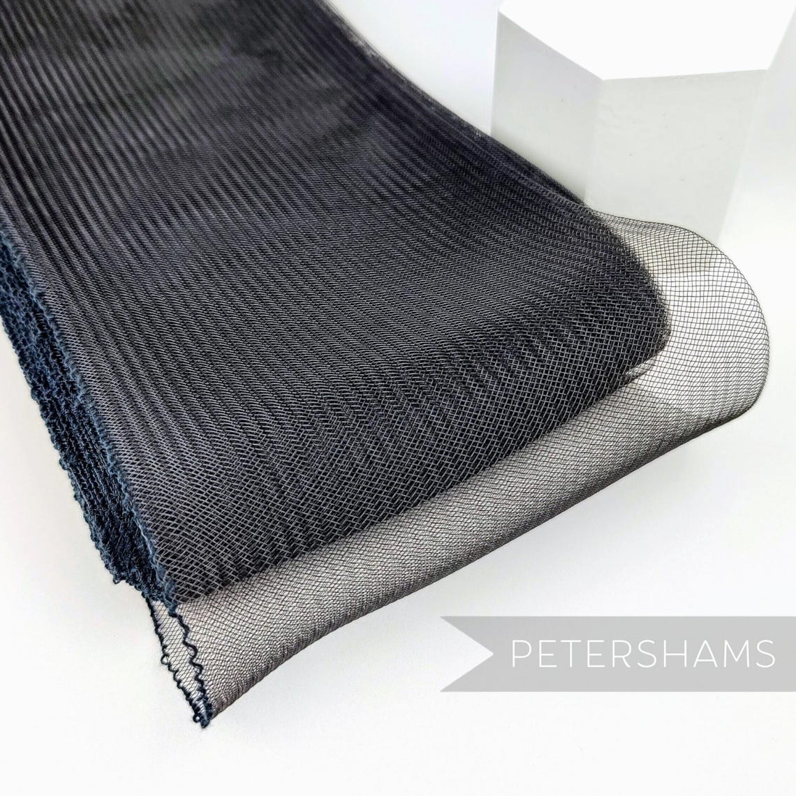 Black 15cm (6 Inch) Wide Crinoline (crin, Horsehair Braid) for Hats ...