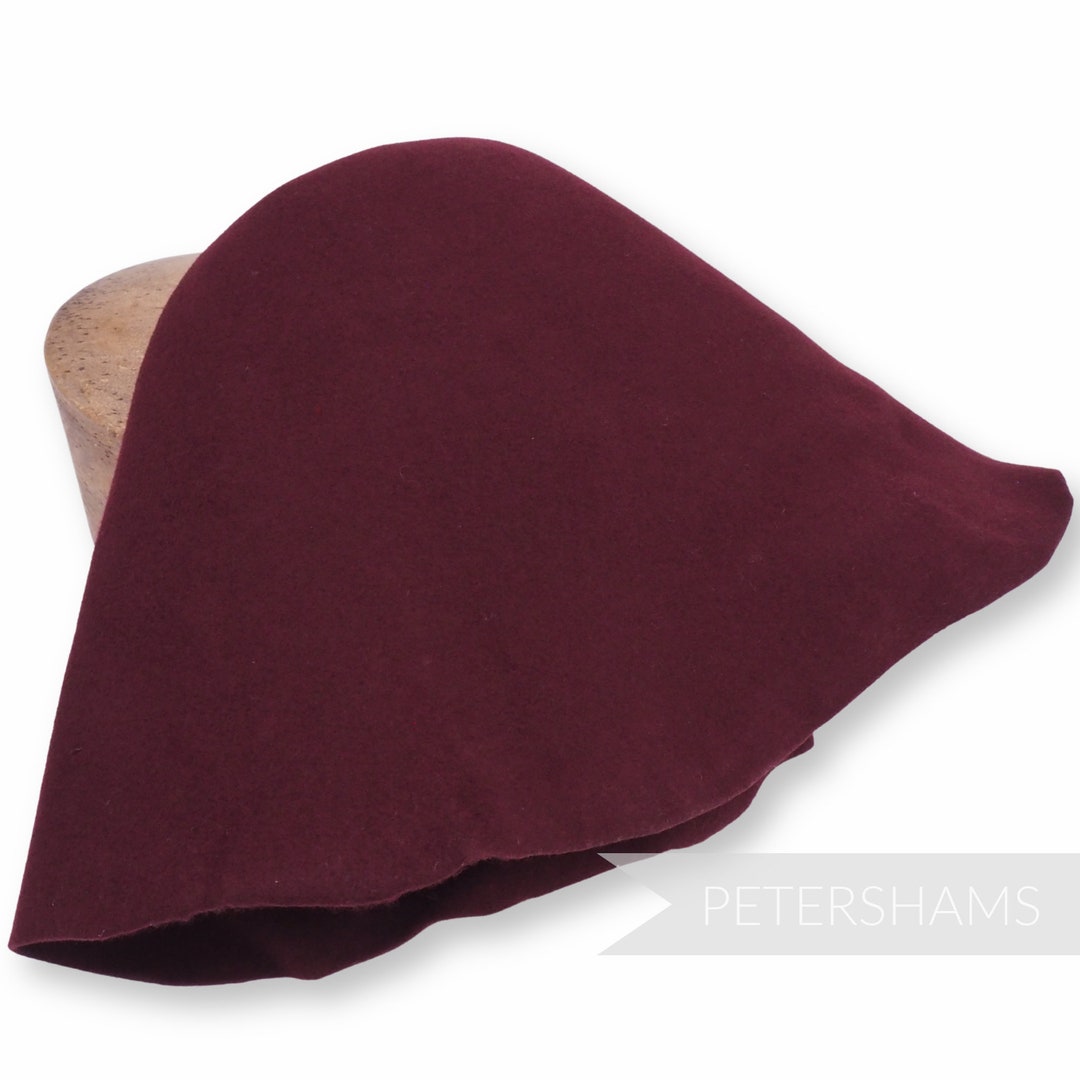 100% Wool Felt Cone Hood Hat Body for Millinery & Hat Making - Wine - Etsy
