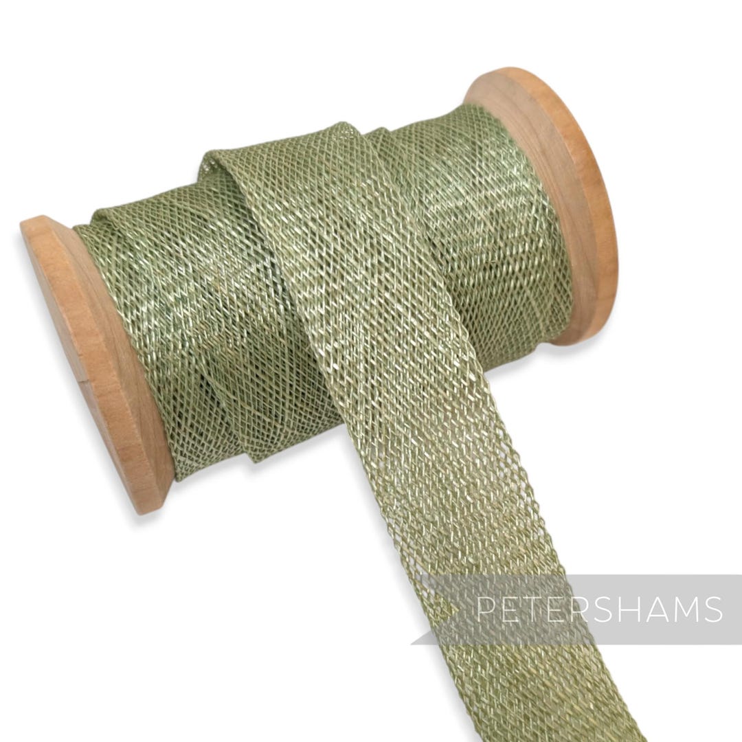 Sage Green 2cm Sinamay Bias Binding Tape Strip (1.6m/1.7yards) for ...