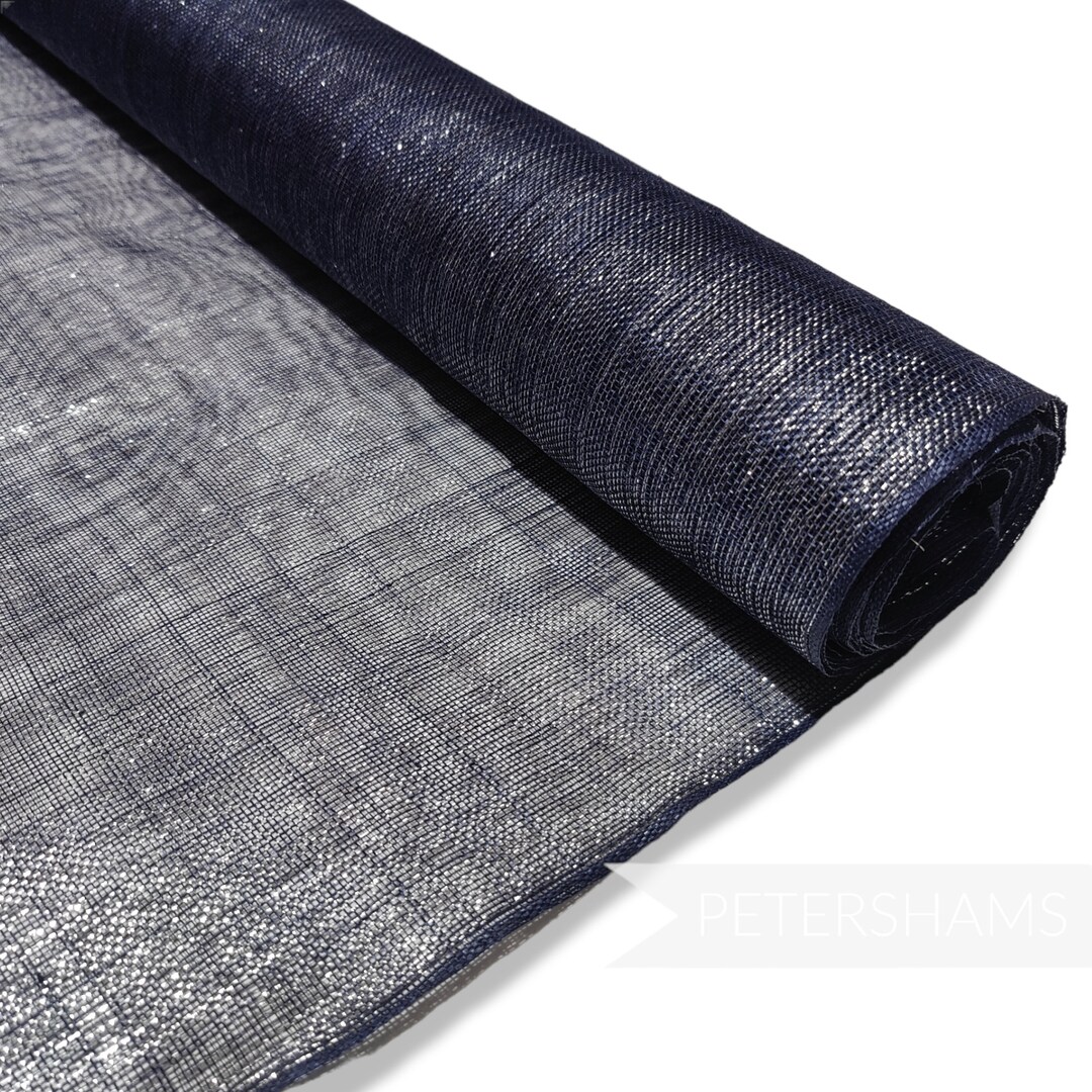 Metallic Lurex Threaded Sinamay Fabric - 1/2 Metre - for Millinery and ...