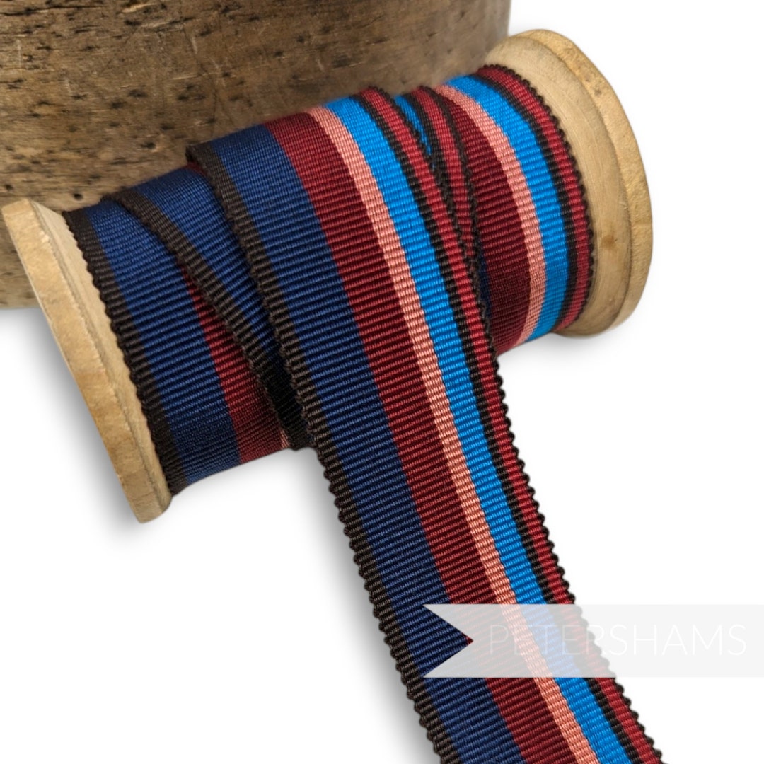30mm 'frankie' Classic Striped Millinery Petersham Hat Ribbon - 1m - Etsy