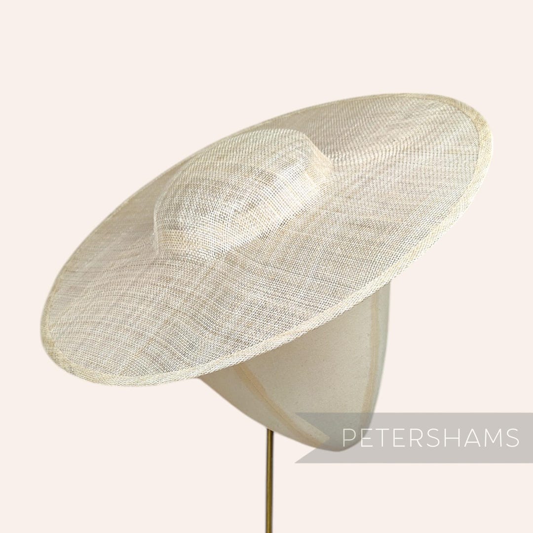 Metallic Lurex Cartwheel Sinamay Fascinator Base for Millinery & Hat ...