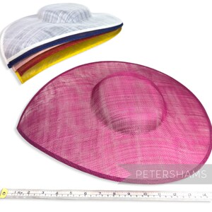 Extra Large Pointed Tip Sinamay Fascinator Hat Base for Millinery ...
