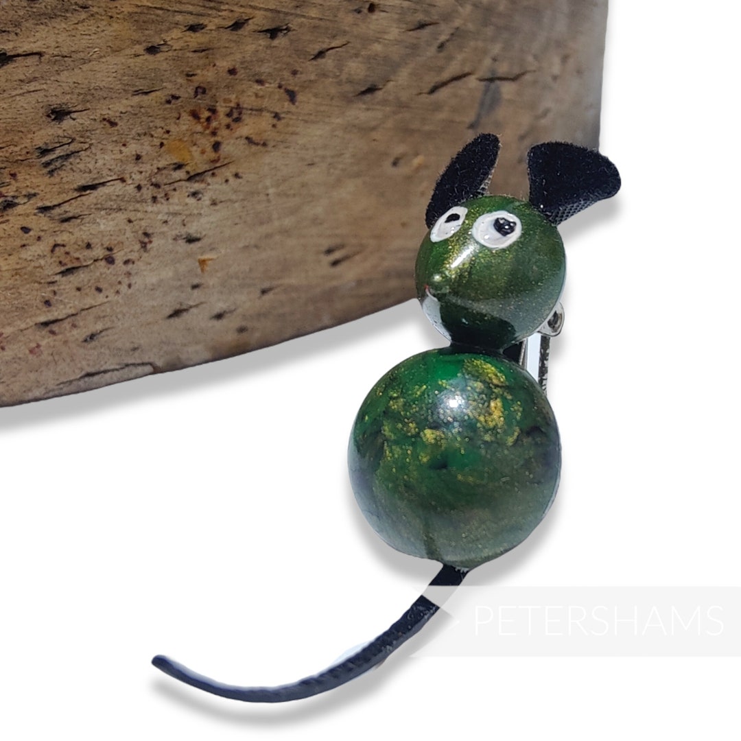 Vintage 1950/60s Glossy Marbled Mice Brooch Hat Accessory and Trim ...