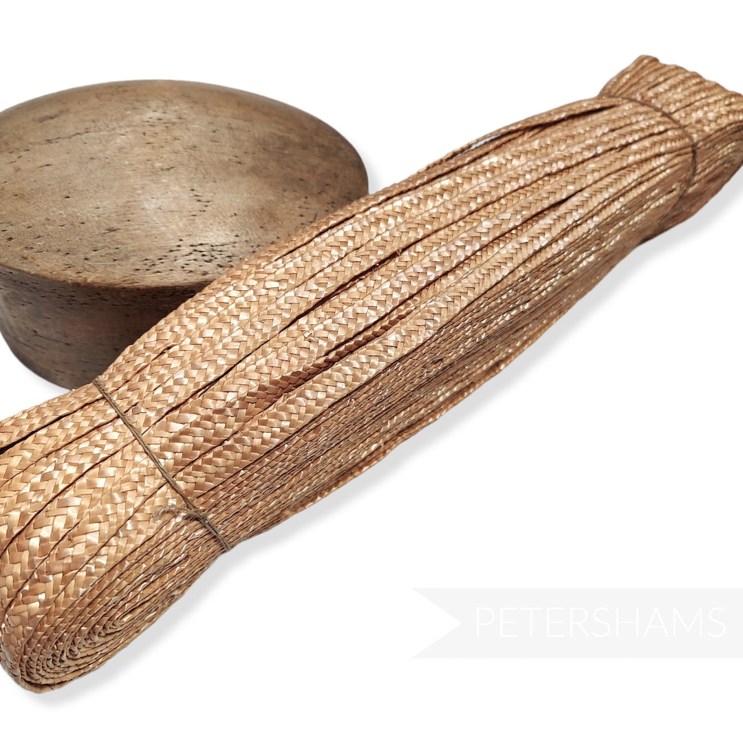 10mm Width Traditional Millinery Straw Braid for Hat Making & Trimming ...
