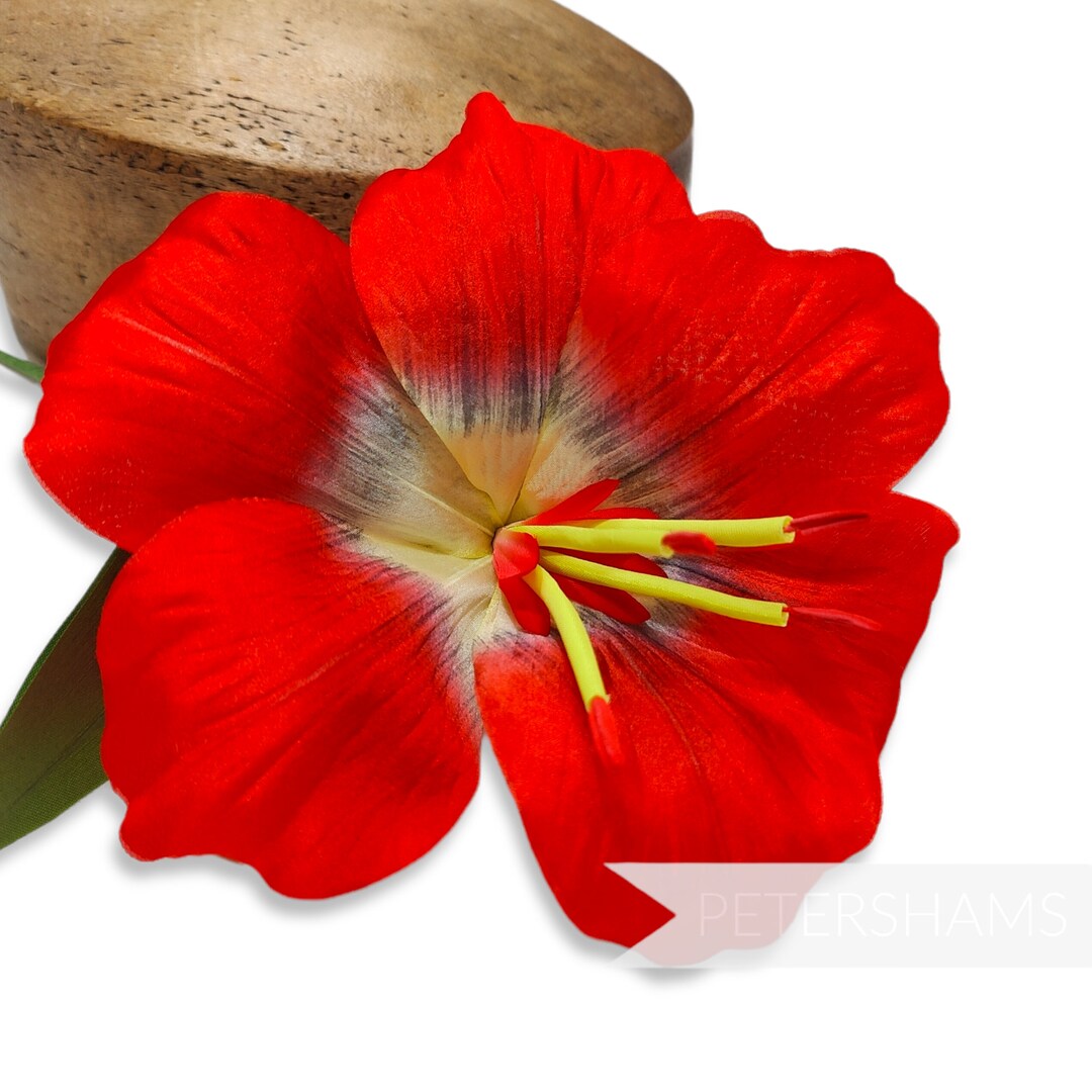 Large 15cm 'vida' Vintage 1960/70s German 15cm Gladiolus Silk Flower ...