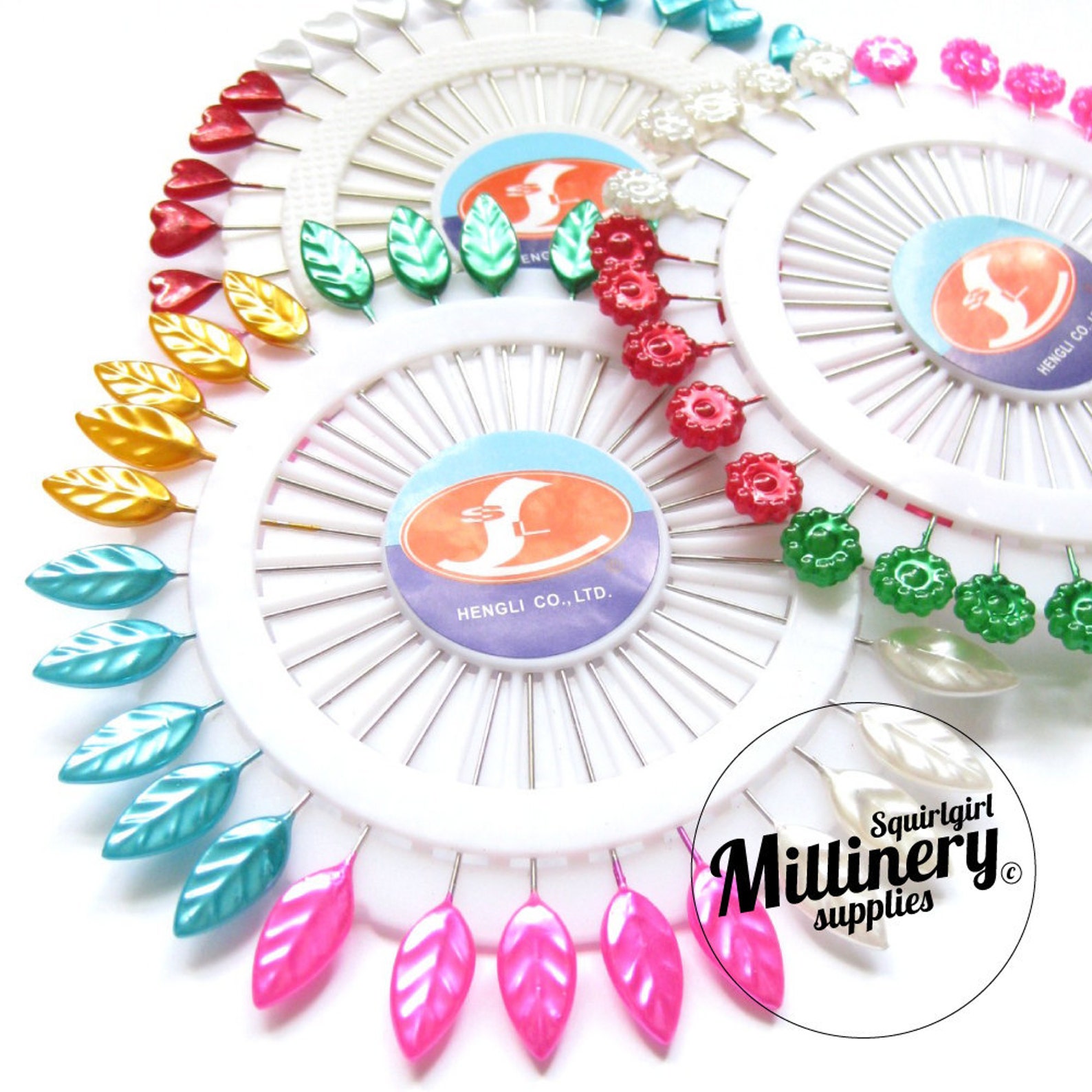 Set of 30 Vintage Inspired Heart Pins | Etsy