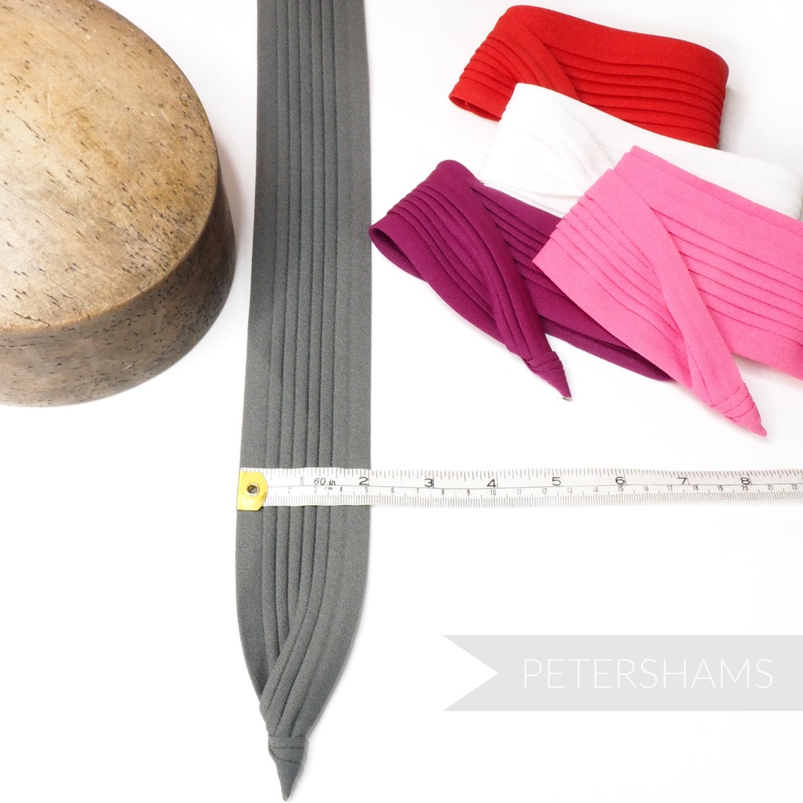 Crepe Fabric Wrap Around Puggaree Ribbon Hat Band for Millinery and Hat ...