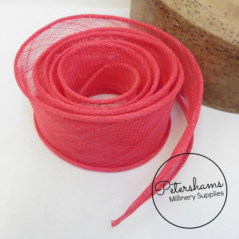 Hand Rolled Sinamay Ribbon Trim for Millinery Hat Making & - Etsy