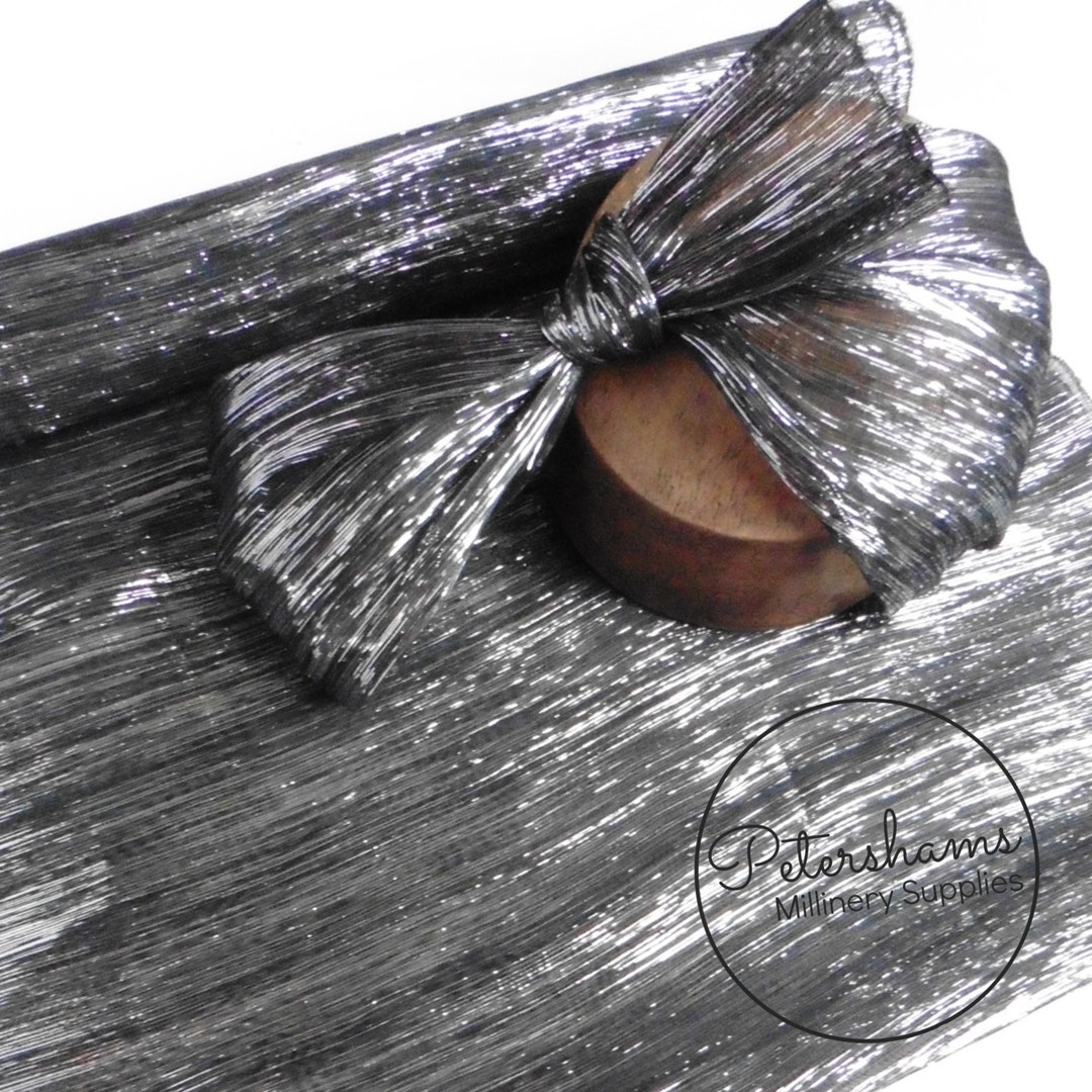 Lurex Threaded Silk Abaca Fabric for Millinery and Hat Making - Etsy