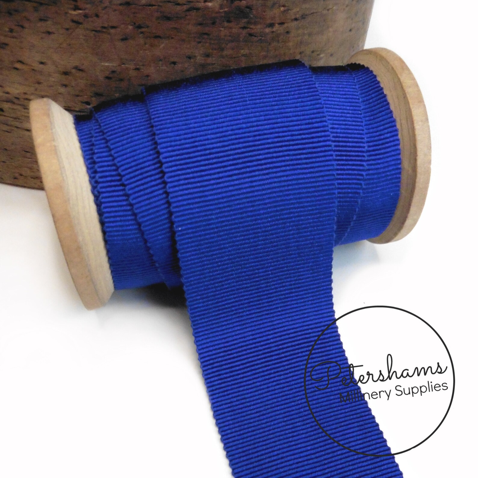 Deep Royal Blue French Millinery Petersham Ribbon 3 Sizes (15mm No.3 ...