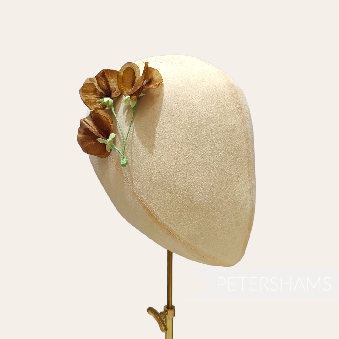 Vintage 'hestia' German 1950's Sweet Pea Silk Flower Stem for Millinery ...