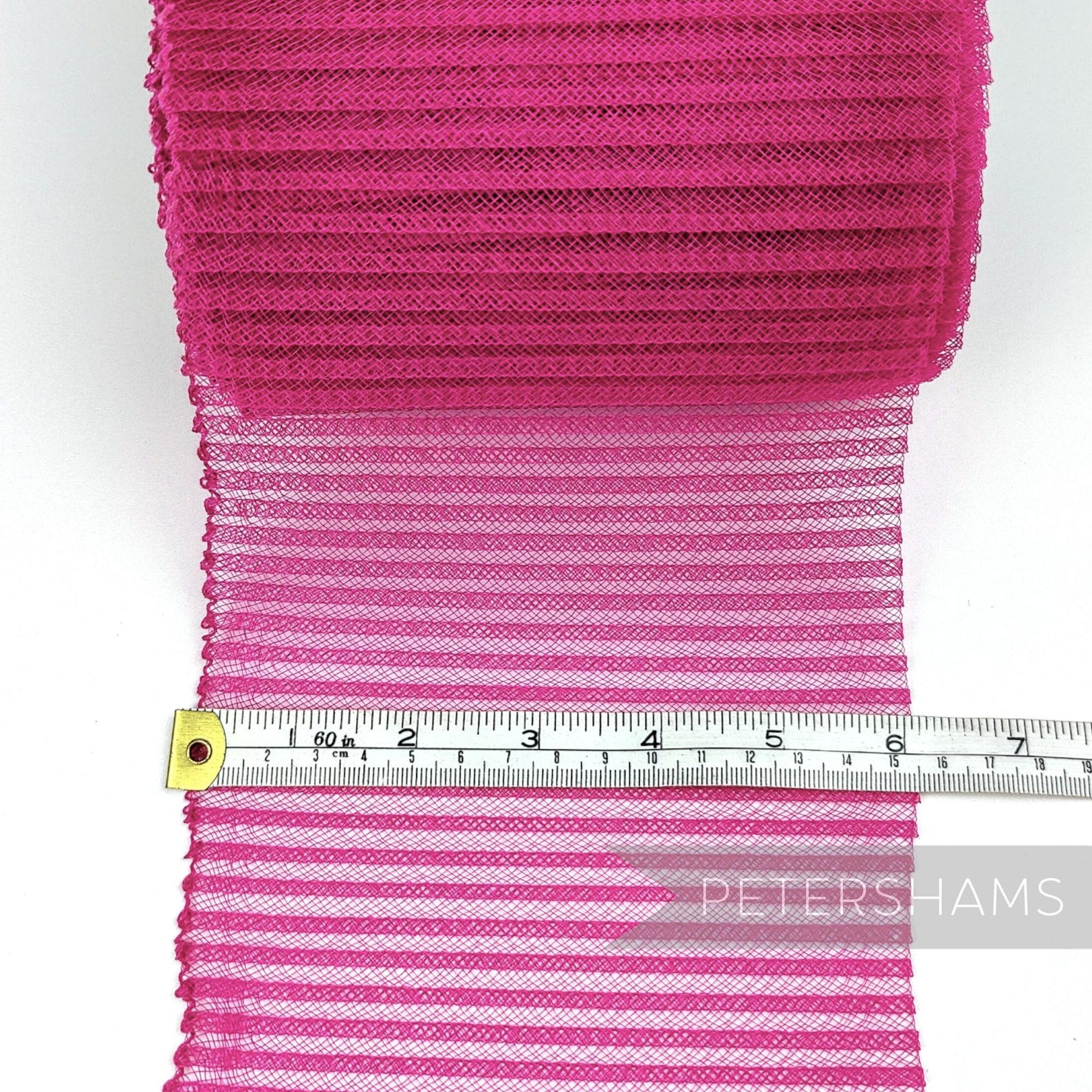 Neon Pink 15cm (6 Inch) Wide Pleated Crinoline (crin, Horsehair Braid ...
