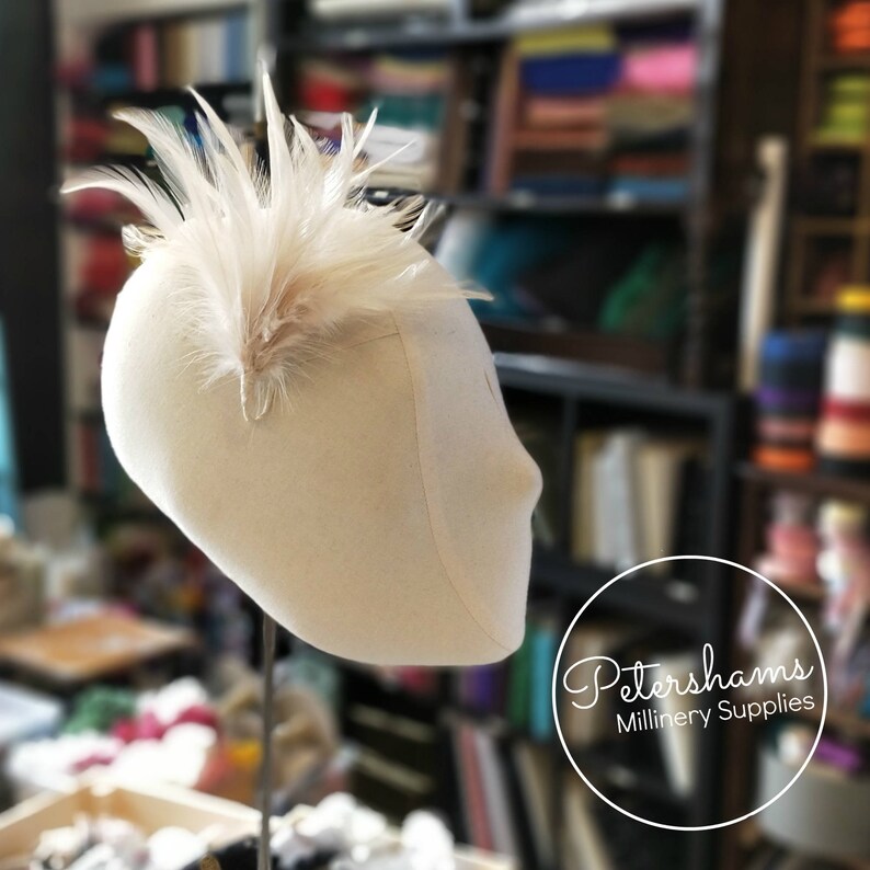 Fluffy Goose Biot & Hackle Feather Hat Mount Trim for | Etsy