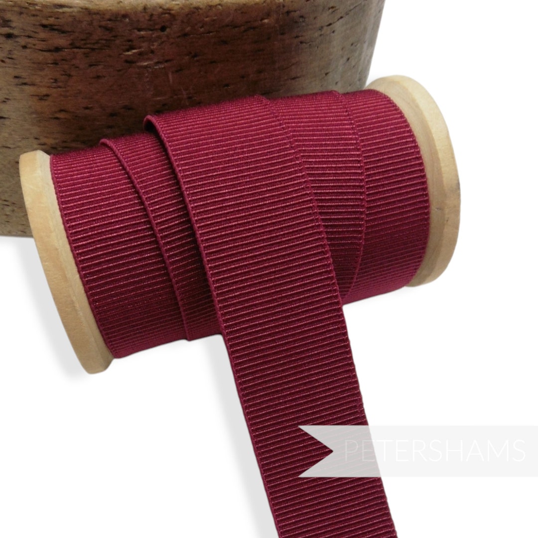 24mm Elastic Grosgrain Ribbon for Millinery, Hat Trimming & Crafts - 1m ...