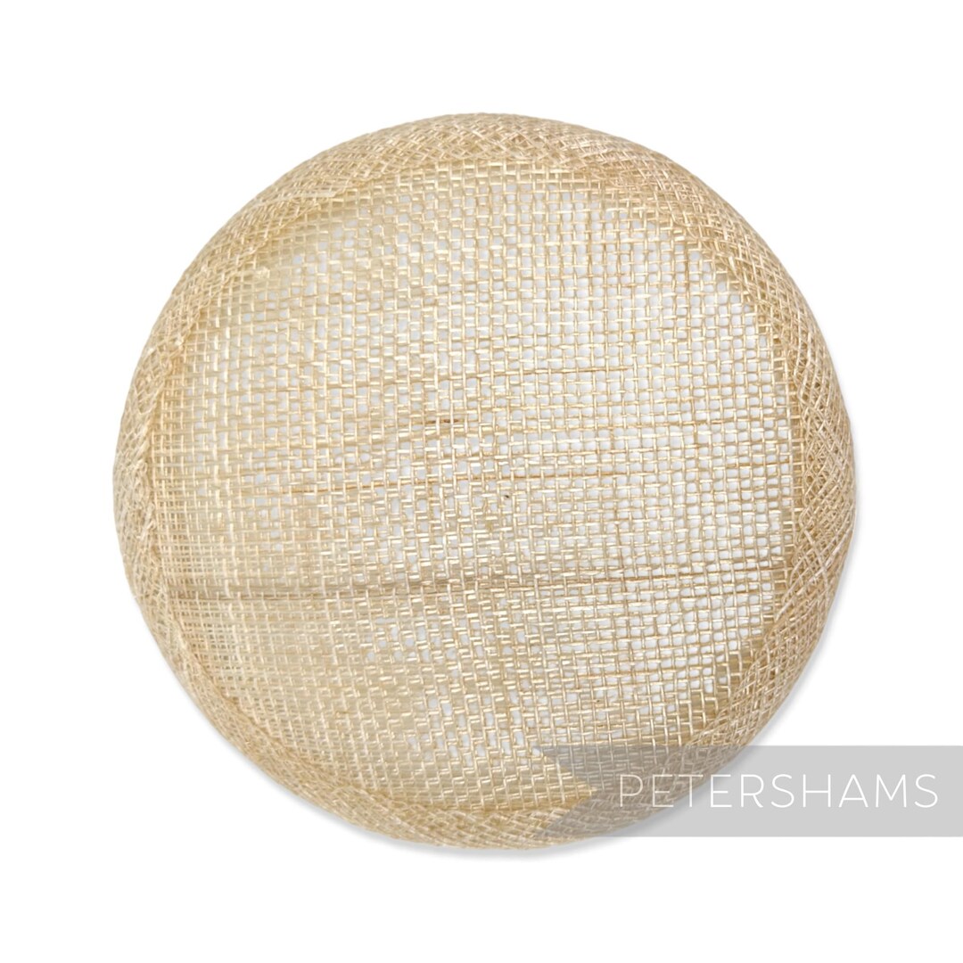 Natural 10.5cm Round Sinamay Fascinator Hat Base for Millinery & Hat ...