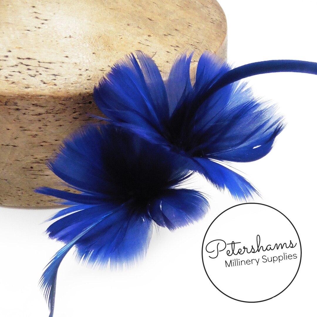 Petite Double Goose Feather Flower for Millinery & Hat Making - Etsy