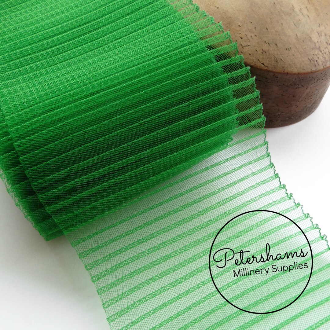 15 Cm 6 Inch Wide Pleated Crinoline crin, Horsehair Braid for Millinery ...