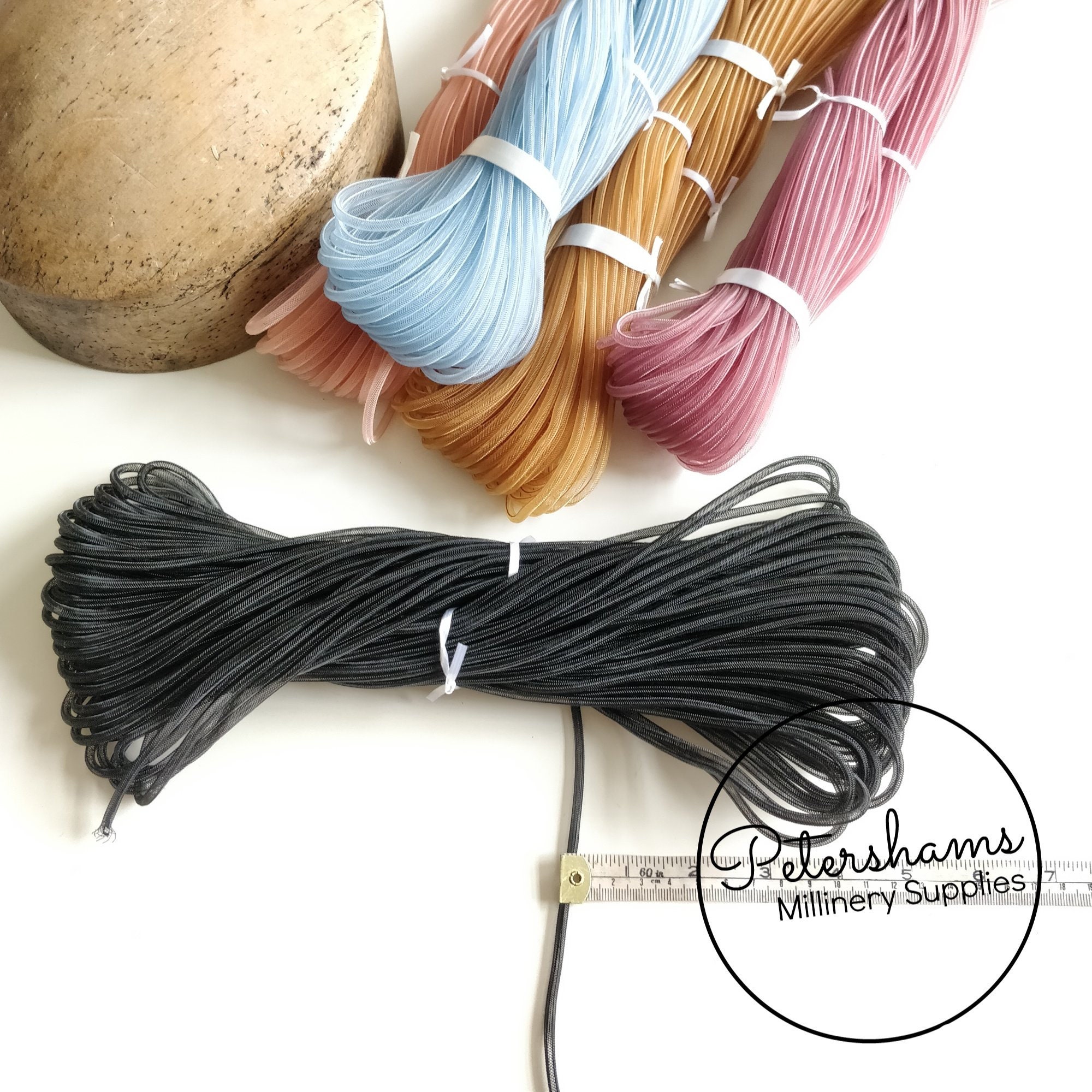 4mm Tube Millinery Crin (crinoline, Horsehair Braid) for Hats ...